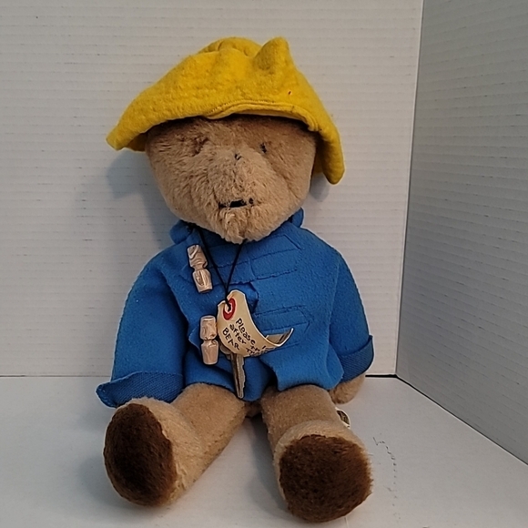 Eden | Toys | Eden Paddington Bear Vintage Plush Blue Jacket Yellow Hat ...
